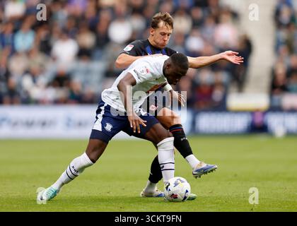 Preston North End's Thierry Small during the Sky Bet Championship match ...