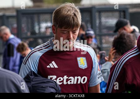 Everton fan arrives at stadium ahead of the Premier League match ...