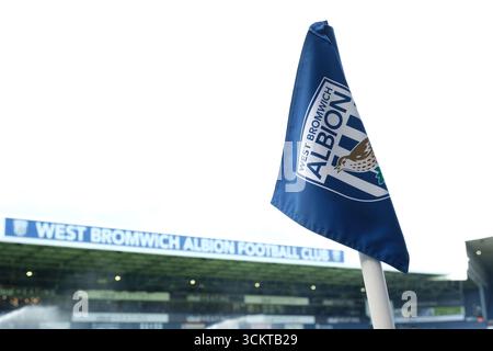 Derby County corner flag prior to kick off during the EFL Championship ...