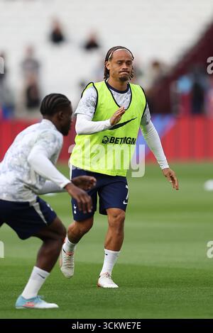 Xavi Simons Of Tottenham Hotspur warms up during the Nottingham Forest ...