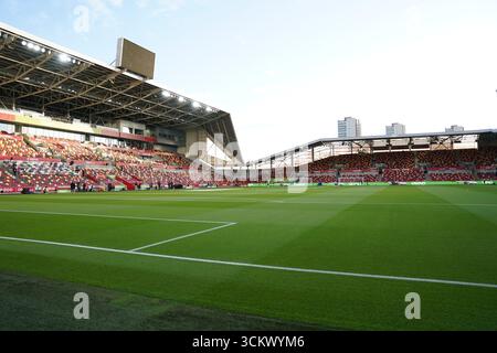 General view of the Gtech community stadium ahead of the Premier League ...