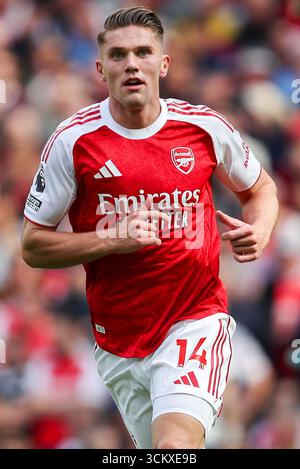 Viktor Gyokeres of Arsenal in action during the Premier League match ...