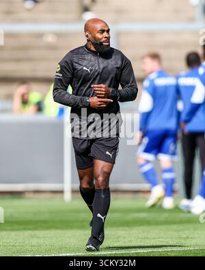 Referee Sam Allison during the Sky Bet Championship match at St Mary's ...