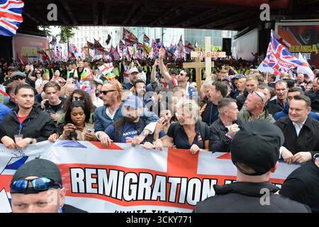 The start of the Tommy Robinson's 'Unite the Kingdom' march through the ...