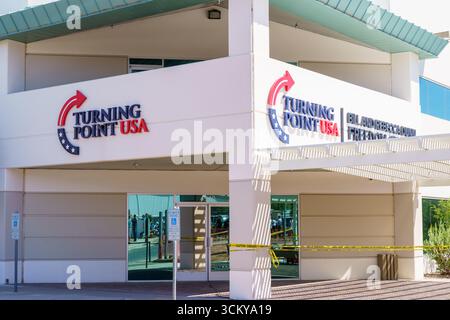 Phoenix, Arizona - September 13, 2025: Outside the Turning Point USA ...