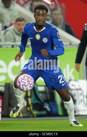 Jorrel Hato of Chelsea during the Premier League match Fulham vs ...