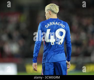 Chelsea’s Alejandro Garnacho during the Premier League match at ...