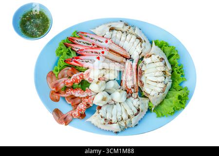 Die cut of Peeled blue swimming on white isolated Stock Photo - Alamy