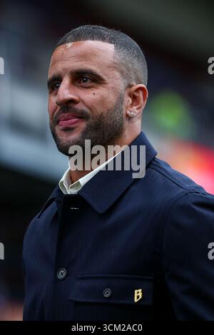 Kyle Walker of Burnley arrives at stadium ahead of the Premier League ...