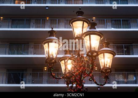 Vintage street lighting lamppost against the sky Stock Photo - Alamy