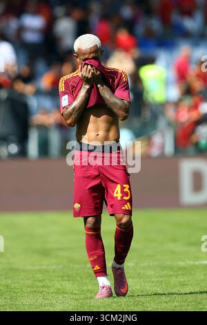 Wesley Vinicius Franca Lima of AS Roma seen in action during Serie A ...