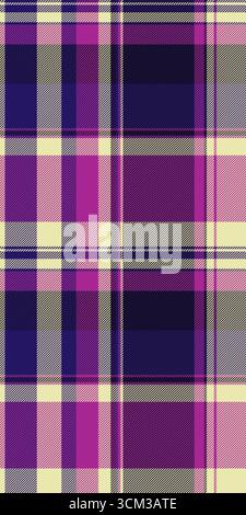 Magenta background check plaid, flow pattern tartan seamless. Flowing ...