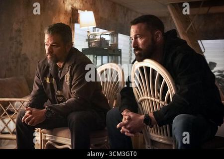 (L-R) Ben Affleck, Teyana Taylor and Matt Damon attend Netflix's "The ...
