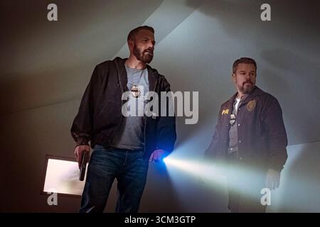 (L-R) Ben Affleck, Teyana Taylor and Matt Damon attend Netflix's "The ...