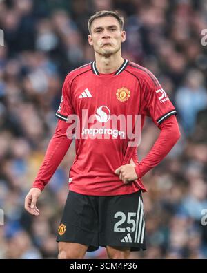 Manuel Ugarte of Manchester United during the Premier League match ...