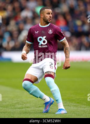 Burnley's Kyle Walker during the Premier League match at Villa Park ...