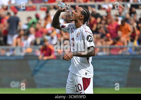 Valentino Lazaro of Torino Fc in action during the Serie A match ...