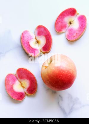 Apple variety 'Lucy red' Stock Photo - Alamy
