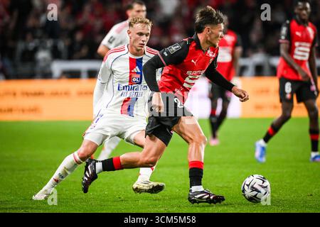 Quentin MERLIN of Rennes during the French championship Ligue 1 ...
