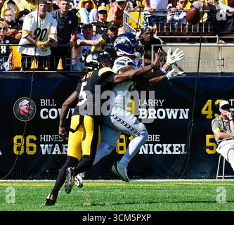 Pittsburgh Steelers cornerback Jalen Ramsey (5) participates in the ...