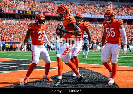 Cincinnati Bengals cornerback Dax Hill arrives before an NFL football ...