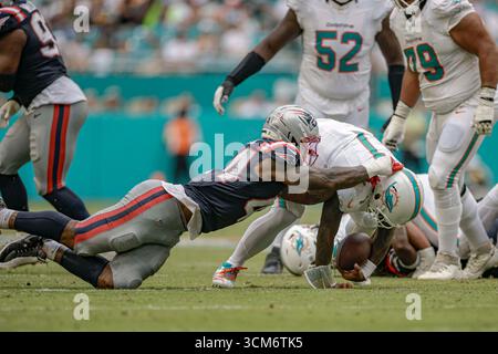 New England Patriots linebacker K'Lavon Chaisson celebrates after a ...