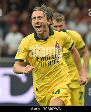 AC Milan's Luka Modric during the Serie A soccer match between Juventus ...