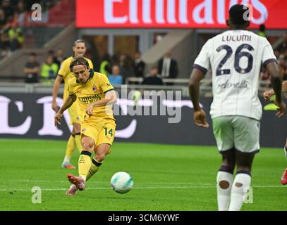 AC Milan's Luka Modric in action during the Serie A soccer match ...
