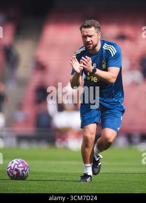 Nottingham Forest fitness coach Adam Burrows before the UEFA Europa ...
