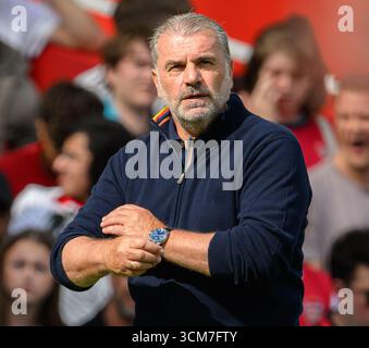 Nottingham Forest manager Ange Postecoglou during a press conference at ...
