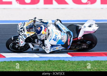 Alex Marquez of Spain and BK8 Gresini Racing MotoGP prepares during the ...