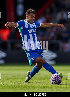 Brighton and Hove Albion's Yasin Ayari and Burnley's Marcus Edwards ...