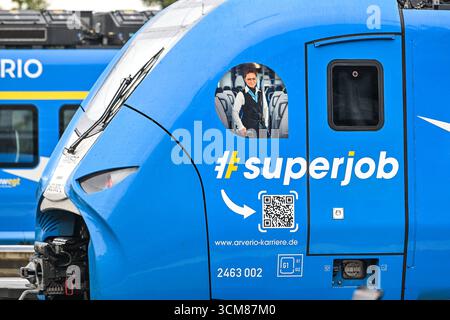 Zug von Arverio Bayern im Hauptbahnhof Ulm im Winter. // 05.01.2026 ...