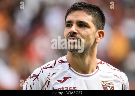Giovanni Simeone of Torino FC looks on during the Serie A football ...