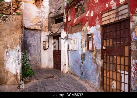Casablanca poor quarter, Morocco slums Stock Photo - Alamy