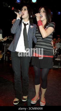 Jessica and Lisa Origliasso of The Veronicas performing at the Roxy ...