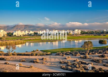 Hacienda Riquelme, golf resort, mountains, lake, urbanization ...