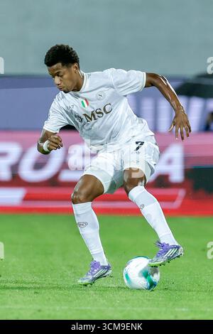 Napoli's Brazilian forward David Neres looks during the Serie A ...