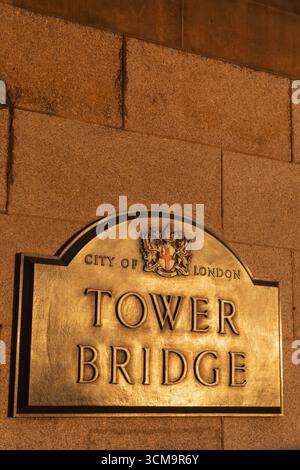 England, London, Tower Bridge,Tower Bridge Sign, 30075172 Stock Photo ...