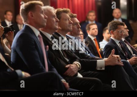 Reform UK treasurer Nick Candy arrives at the Rolls Building, central ...
