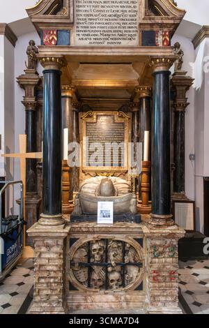 Tomb of George Abbot, Archbishop of Canterbury in 17th century, in Holy ...