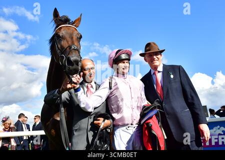 racehorse SWEET WILLIAM, jockey ROBERT HAVLIN and trainer JOHN GOSDEN ...