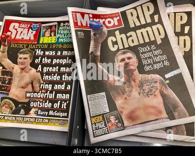 UK newspapers report former Boxing Champion Ricky Hatton dies aged 46 ...