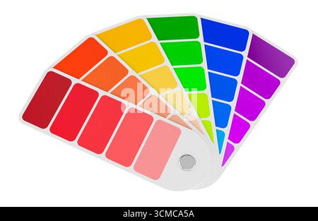 Color pantone palette fan on wooden board Stock Photo - Alamy