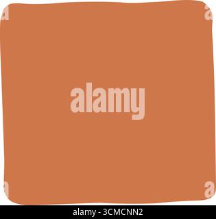 Square vector with rounded edges shape, isolated black color object ...