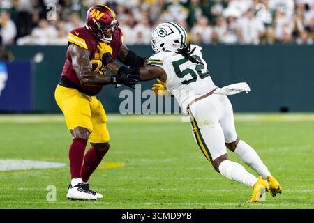 Washington Commanders offensive tackle Laremy Tunsil (78) blocks during ...