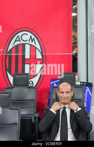 AC MilanÕs head coach Massimiliano Allegri during the Serie A soccer ...