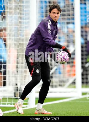Manchester United goalkeeper Senne Lammens during the Premier League ...