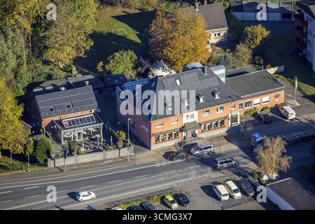 Aerial view, restaurant Gasthof Hagedorn in district Bockum-Hövel in ...