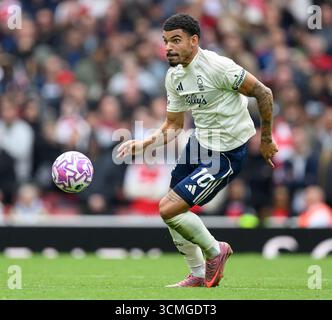 Morgan Gibbs-White of Nottingham Forest waits foe a Forest corner ...
